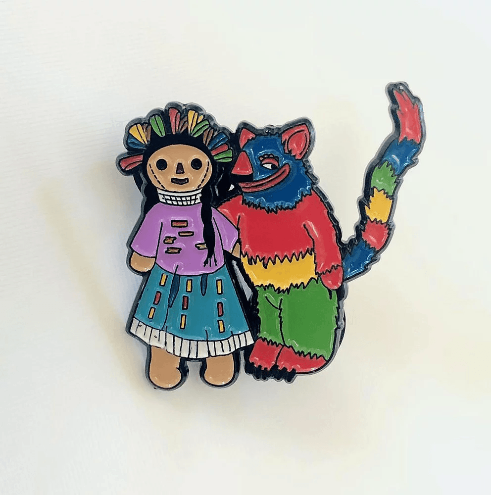 Chucho y su Muneca Lapel Pin – Mr. B Baby